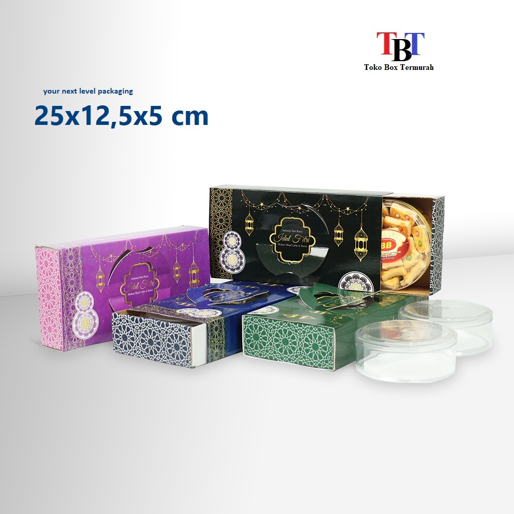 Jual Box Toples Kue Kering 250gr bulat/400gr kotak "Premium" isi 2 ...