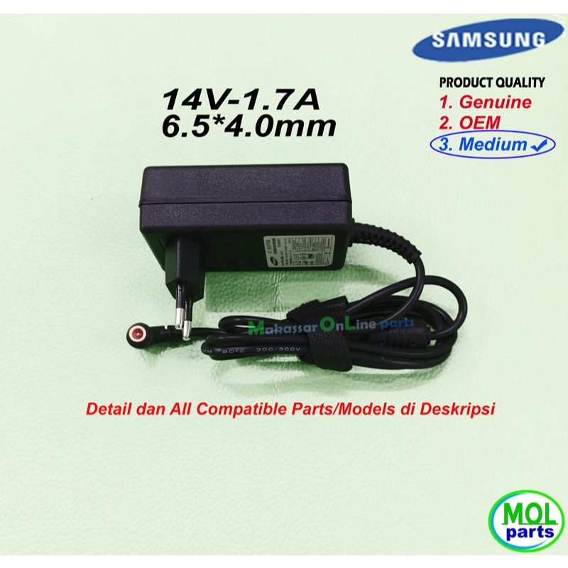 Jual AC DC Adaptor Monitor LCD LED TV Samsung 14V 1.7A 6.5x4.0mm ...