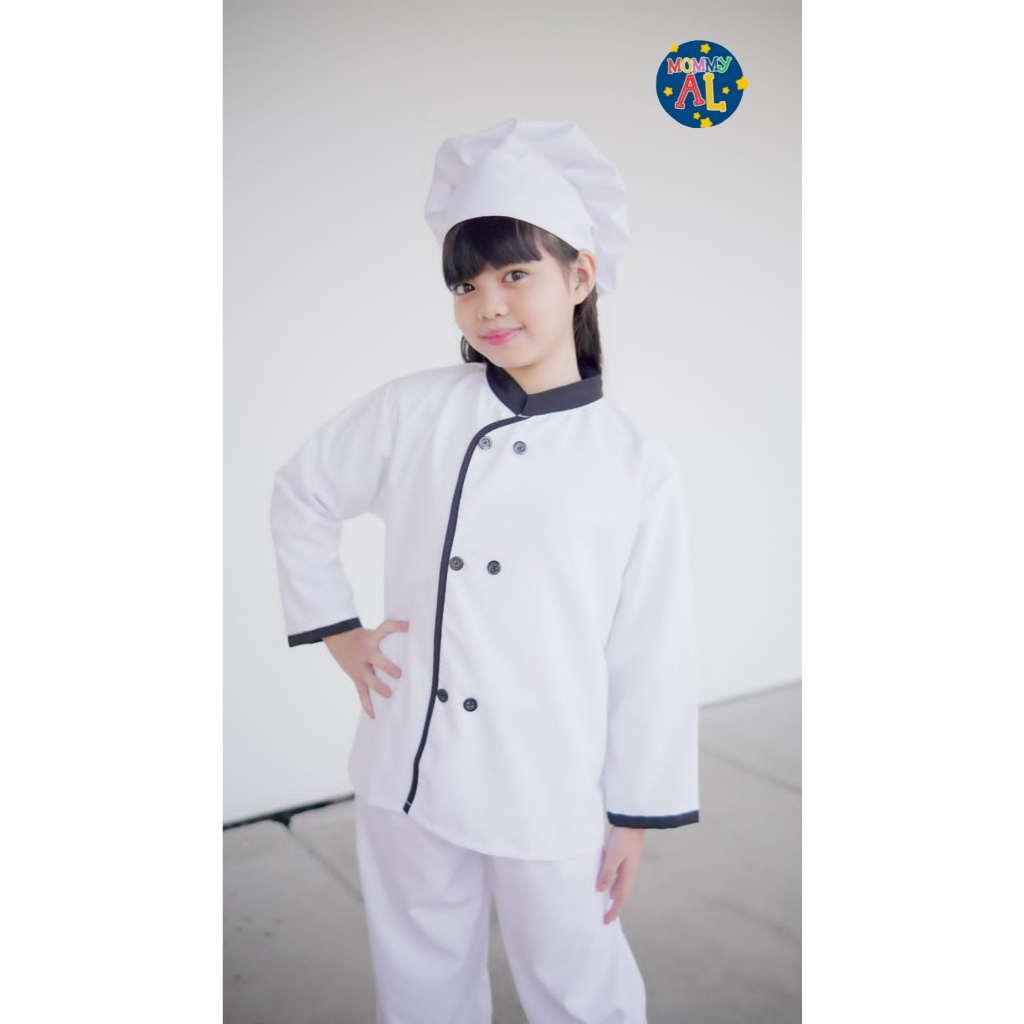 Jual STELAN BAJU SERAGAM PROFESI CHEF ANAK 5-9 TAHUN | Shopee Indonesia