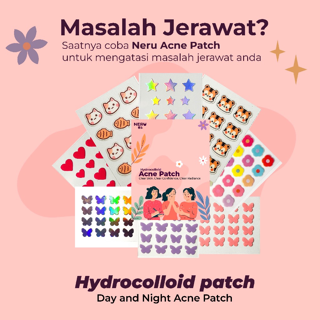 Jual Acne Patch Hydrocolloid Pimple Patch Penghilang Jerawat Acne ...