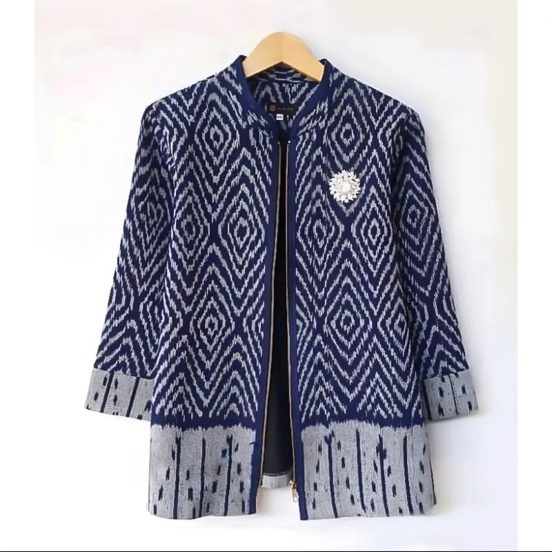 Jual blazer tenun outer tenun blazer wanita | Shopee Indonesia