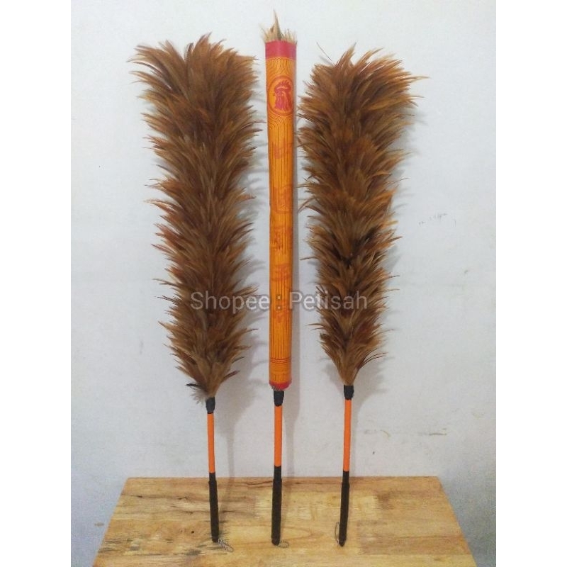 Jual Kemoceng Bulu Ayam Super Jumbo Premium Import Size L / Bulu Ayam ...