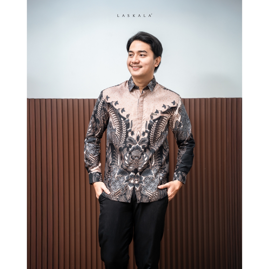 Jual Laskala Batik Premium Kama Kemeja Batik Pria Slimfit Lengan ...