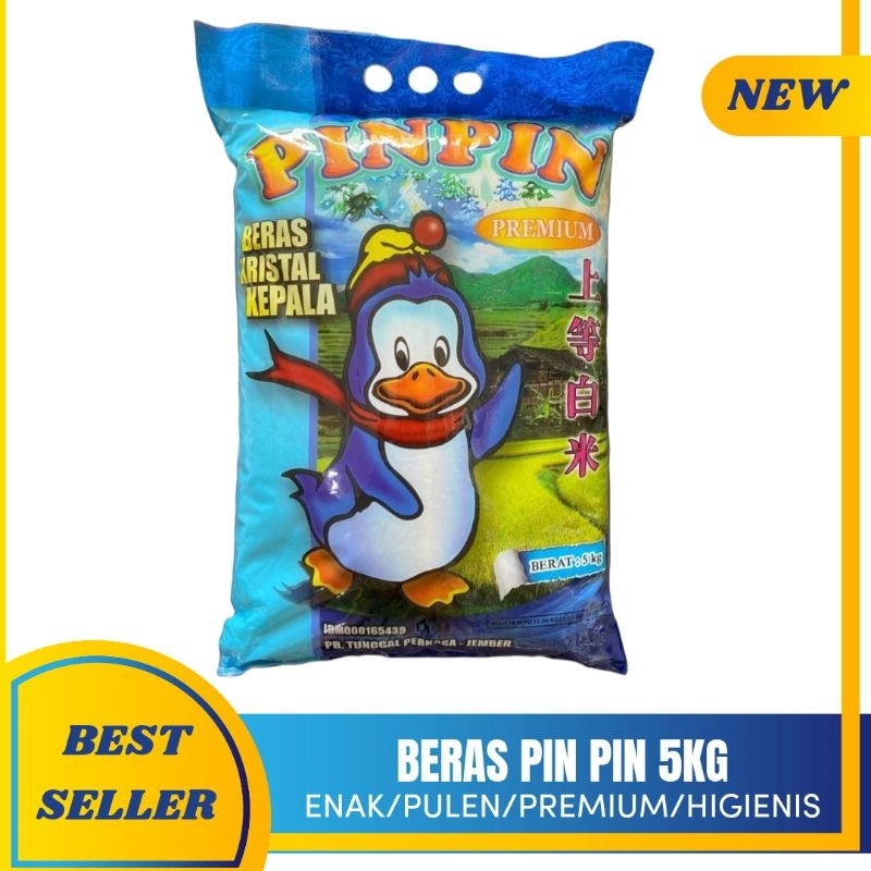 Jual BERAS KRISTAL PIN PIN KUALITAS PREMIUM KEMASAN 5KG MURAH/SUPER PUNEL/BERSIH/PUTIH/HIGIENIS ...