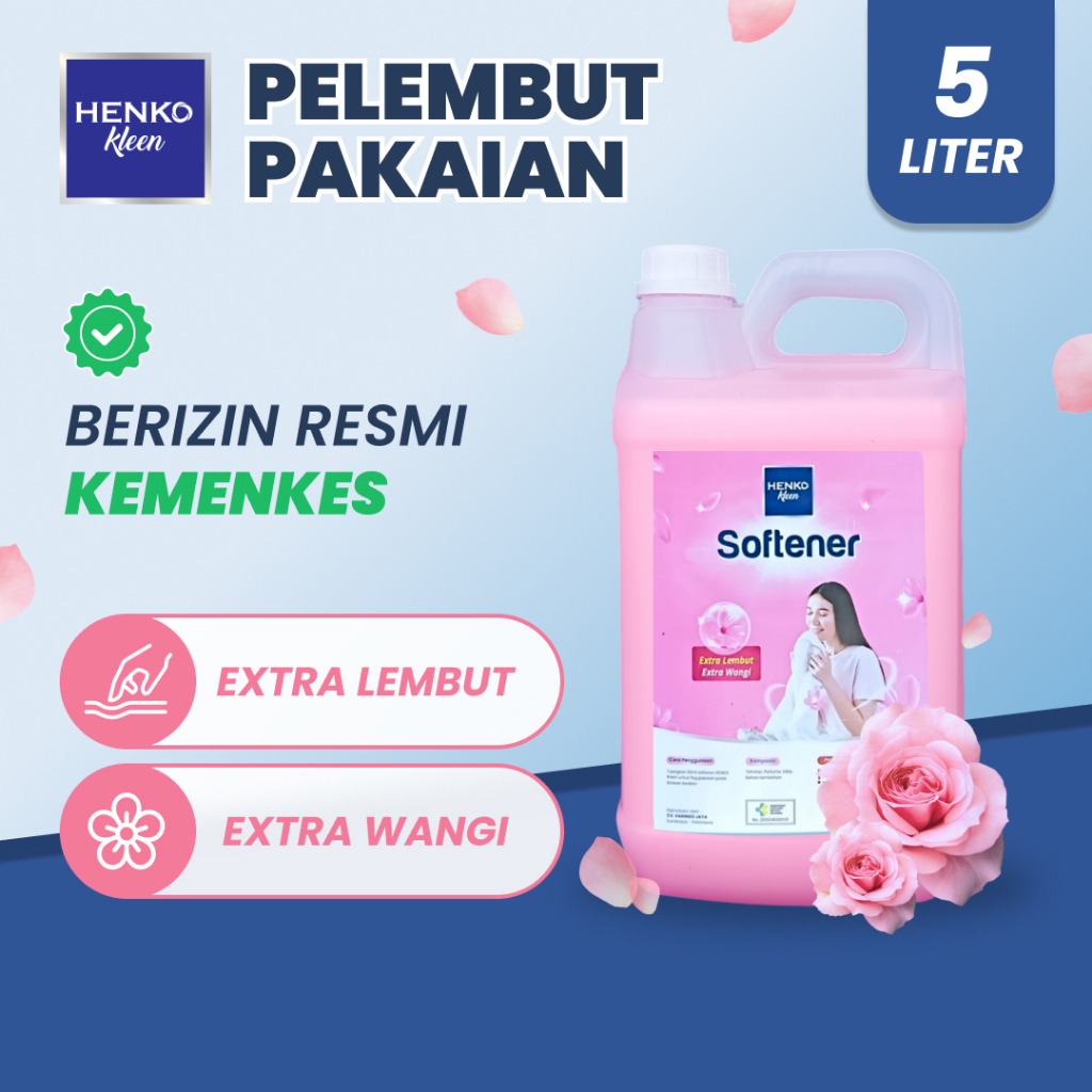 Jual HENKO KLEEN Softener 5L - Softener Pewangi Pakaian Laundry Premium | Softener Pelembut ...