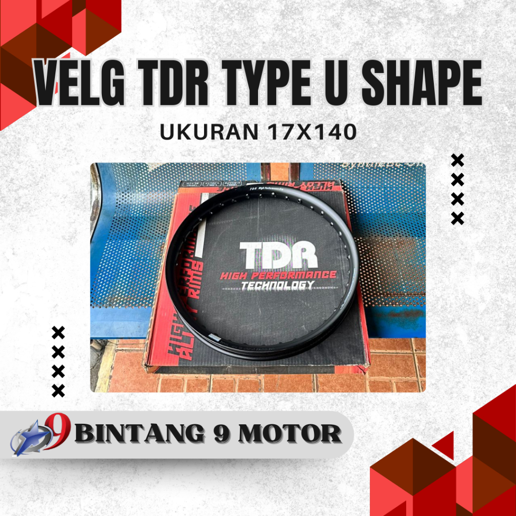 Jual VELG TDR TYPE U SHAPE UKURAN 17x140-BINTANG SEMBILAN MOTOR ...