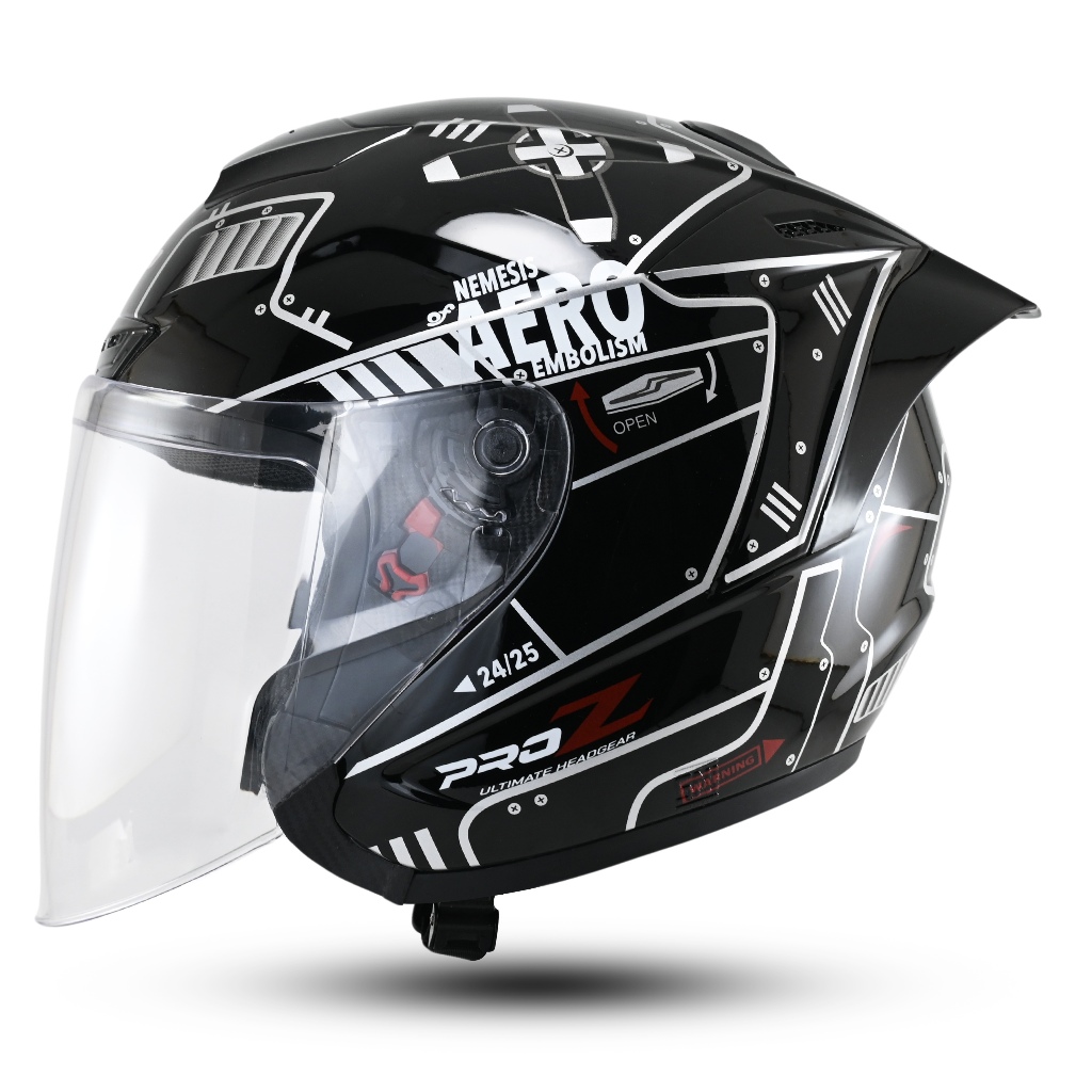 Jual Helm Bipplast Aero Half Face Helm Motor Pria SNI Motif Kekinian ...