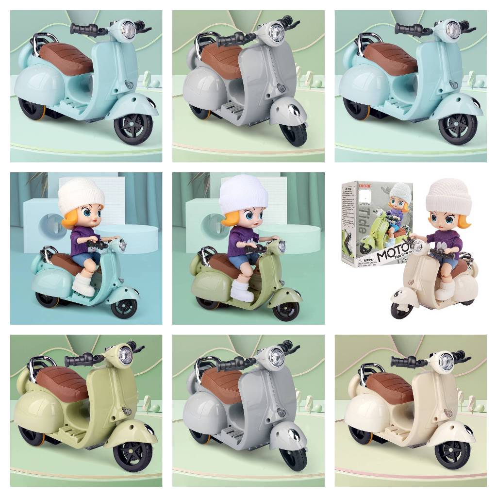 Jual Vespa Labubu Dancing Bicycle Sepeda Motor Mainan Anak Motor ...
