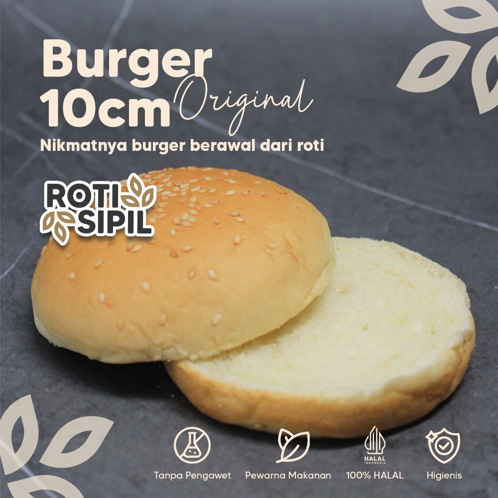 Jual Roti Burger Original 10cm | Base Burger 10cm Original | Shopee ...