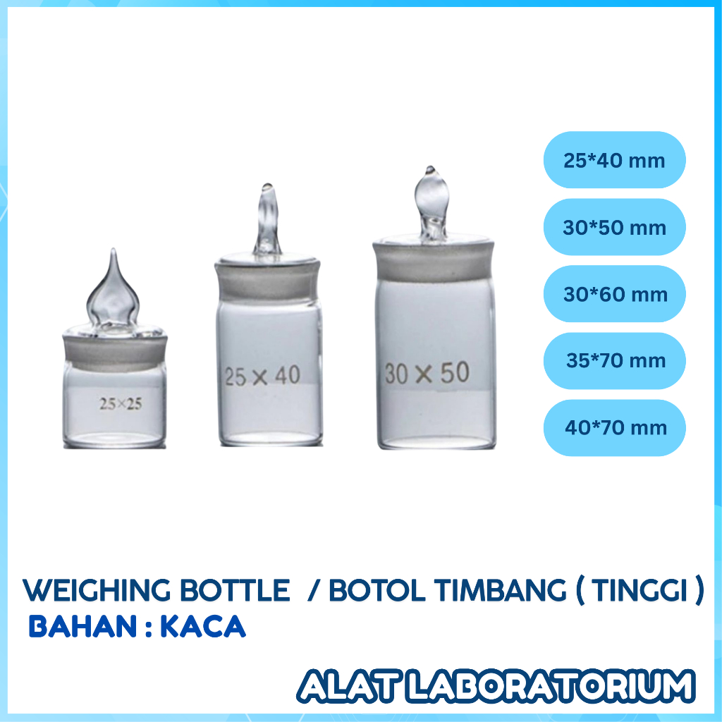 Jual BOTOL TIMBANG TINGGI | WEIGHING BOTTLE TALL SHAPE VARIANT 1 ...