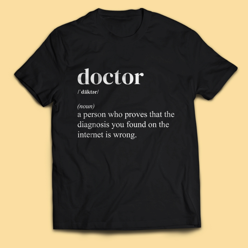 Jual Kaos Pria Kata-Kata DOCTOR DEFINITION Dewasa Baju Atasan Unisex ...