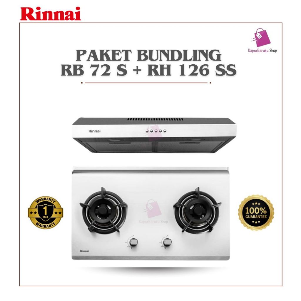 Jual RINNAI Paket Komplit RH 126 SS + RB 72 S FULL KUNINGAN | Shopee ...
