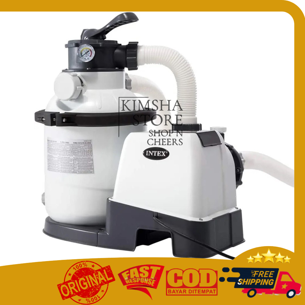 Jual Intex Sand Filter Pump Kolam Krystal Clear 1200 Gph Swim Pool Sand ...