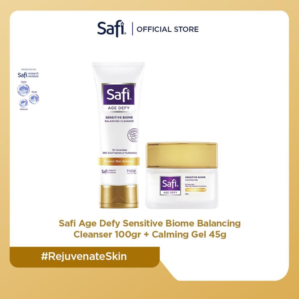 Jual Paket Safi Age Defy Sensitive Biome - Balancing Cleanser 100gr ...