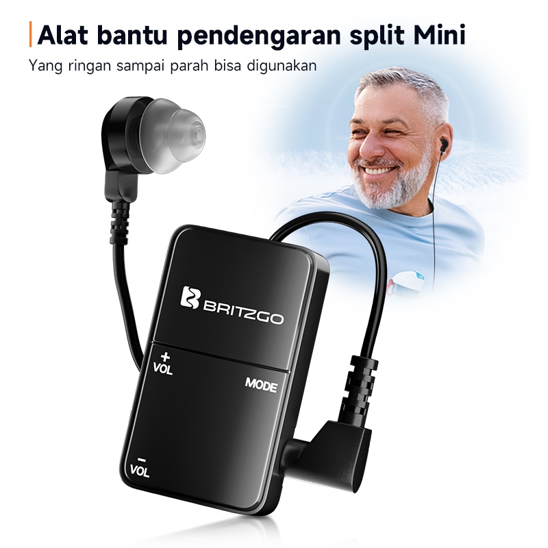 Jual Britzgo Alat bantu pendengaran yang dapat diisi ulang, untuk tuli yang sangat tuli, mudah ...