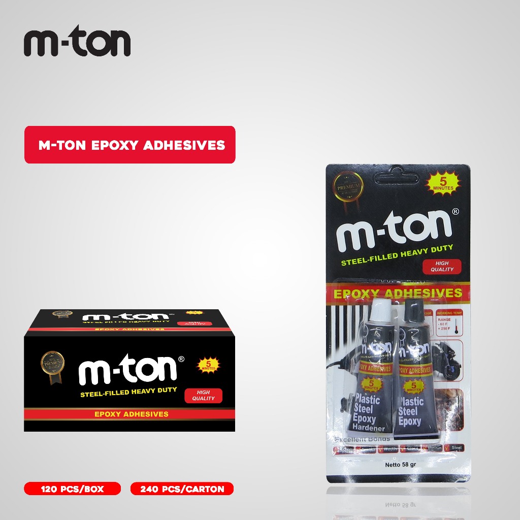 Jual M-Ton Epoxy Adhesives Steel-Filled Heavy Duty | Shopee Indonesia