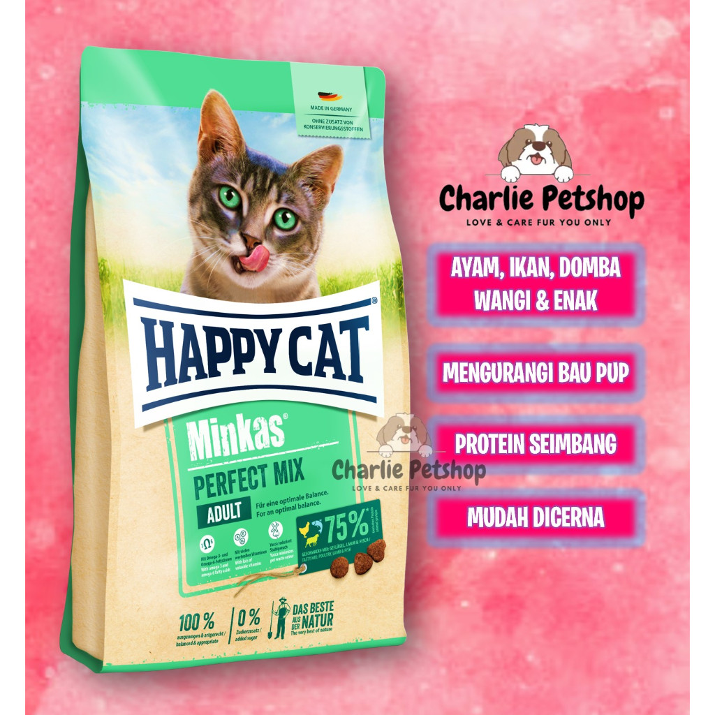 Jual Happy Cat Minkas Perfect Mix Lamb Fish (10kg) Dry Freshpack ...
