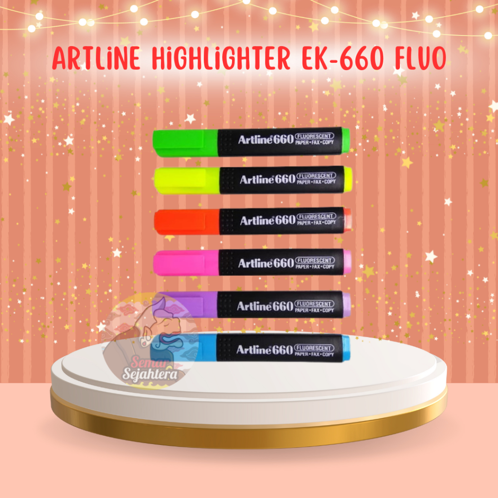 Jual [PCS] ARTLINE HIGHLIGHTER EK-660 PENANDA TULISAN STABILO SPOTLIGHTER* | Shopee Indonesia