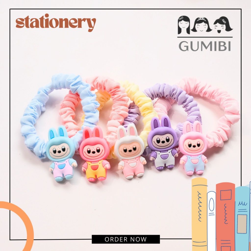 Jual IKAT RAMBUT USUS LABUBU KARET RAMBUT SCRUNCHIE LABUBU SCRUNCHY ...