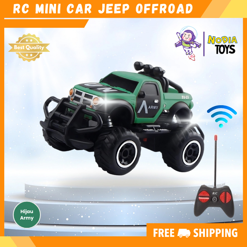 Jual Nodia Toys Mobil Remote Control Mini Car Jeep Offroad | Mainan ...