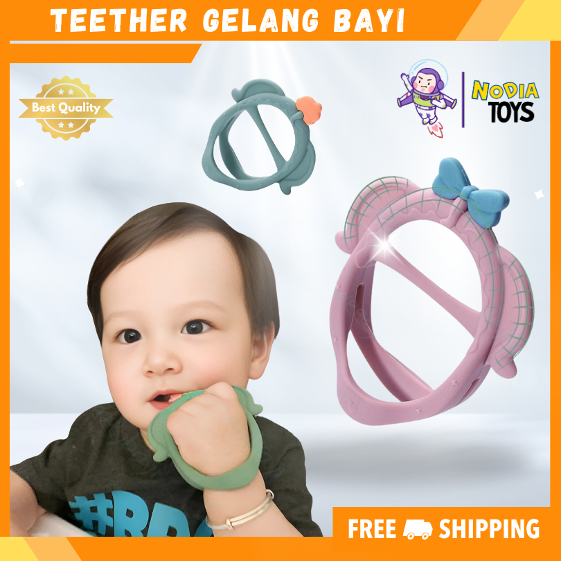 Jual 𝐍𝐨𝐝𝐢𝐚 𝐓𝐨𝐲𝐬 Mainan Teether Gelang Bayi | Mainan Gigitan Gelang Bayi ...