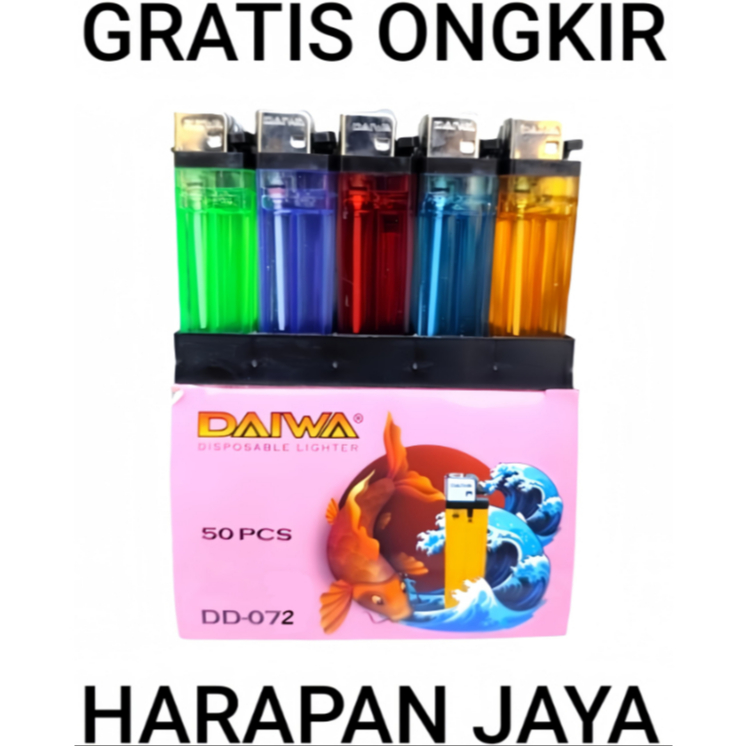 Jual DAIWA Korek Api Gas / Korek Roda Per Kotak ( ISI 50 PCS ) | Shopee ...