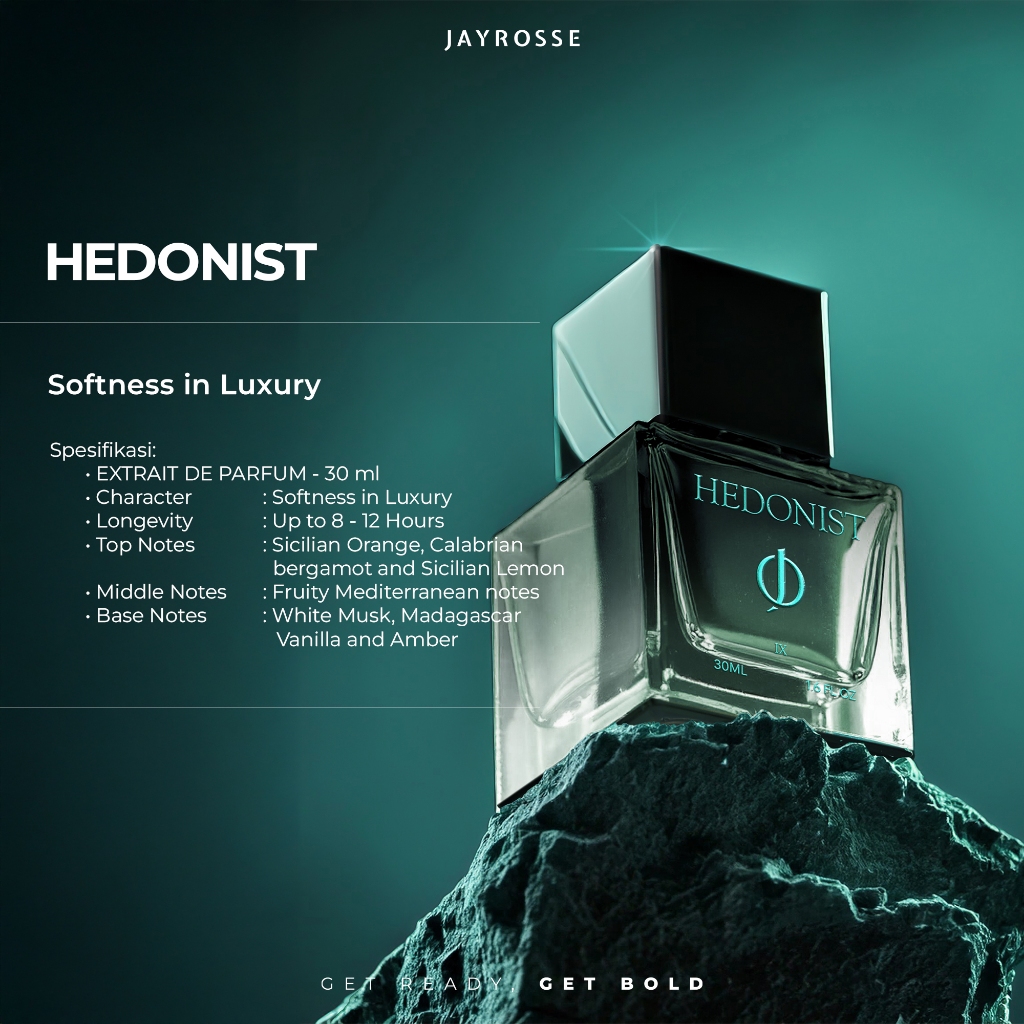 Jual Jayrosse Extrait de Parfum - Hedonist | Parfum Pria Best Seller Tahan Lama | Shopee Indonesia