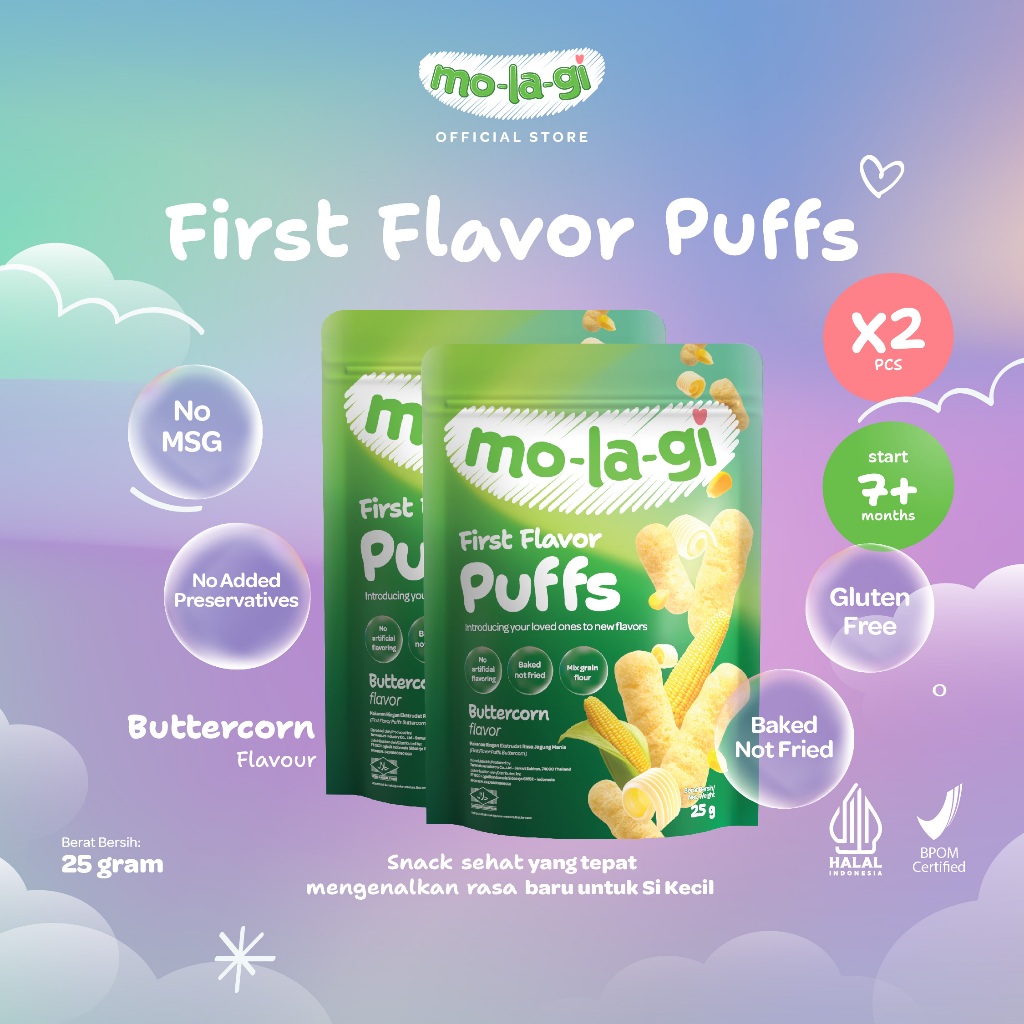 Jual Molagi First Flavor Puff Buttercorn - Double Bundle | Shopee Indonesia