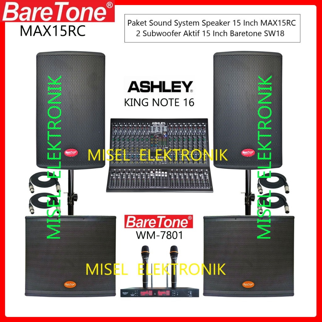Jual Paket Sound System Outdoor Speaker Aktif 15 Inch Subwoofer Aktif ...