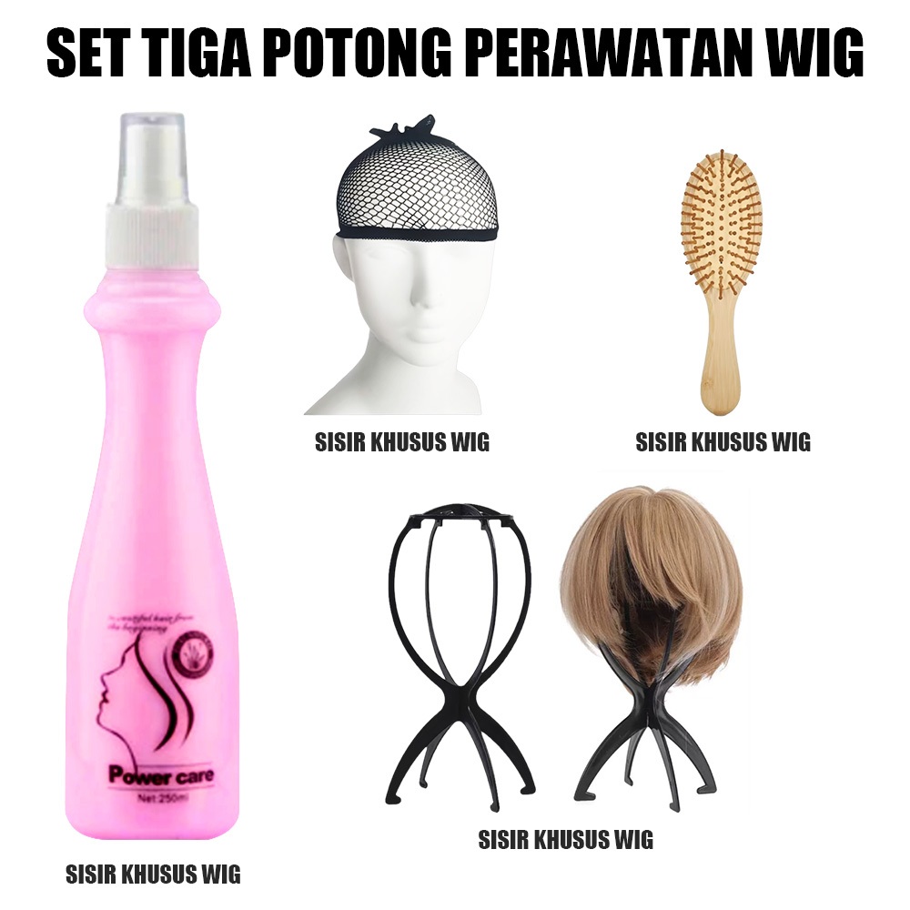 Jual WIG CARE perawatan rambut palsu / Perawatanhairclip/wig stand ...
