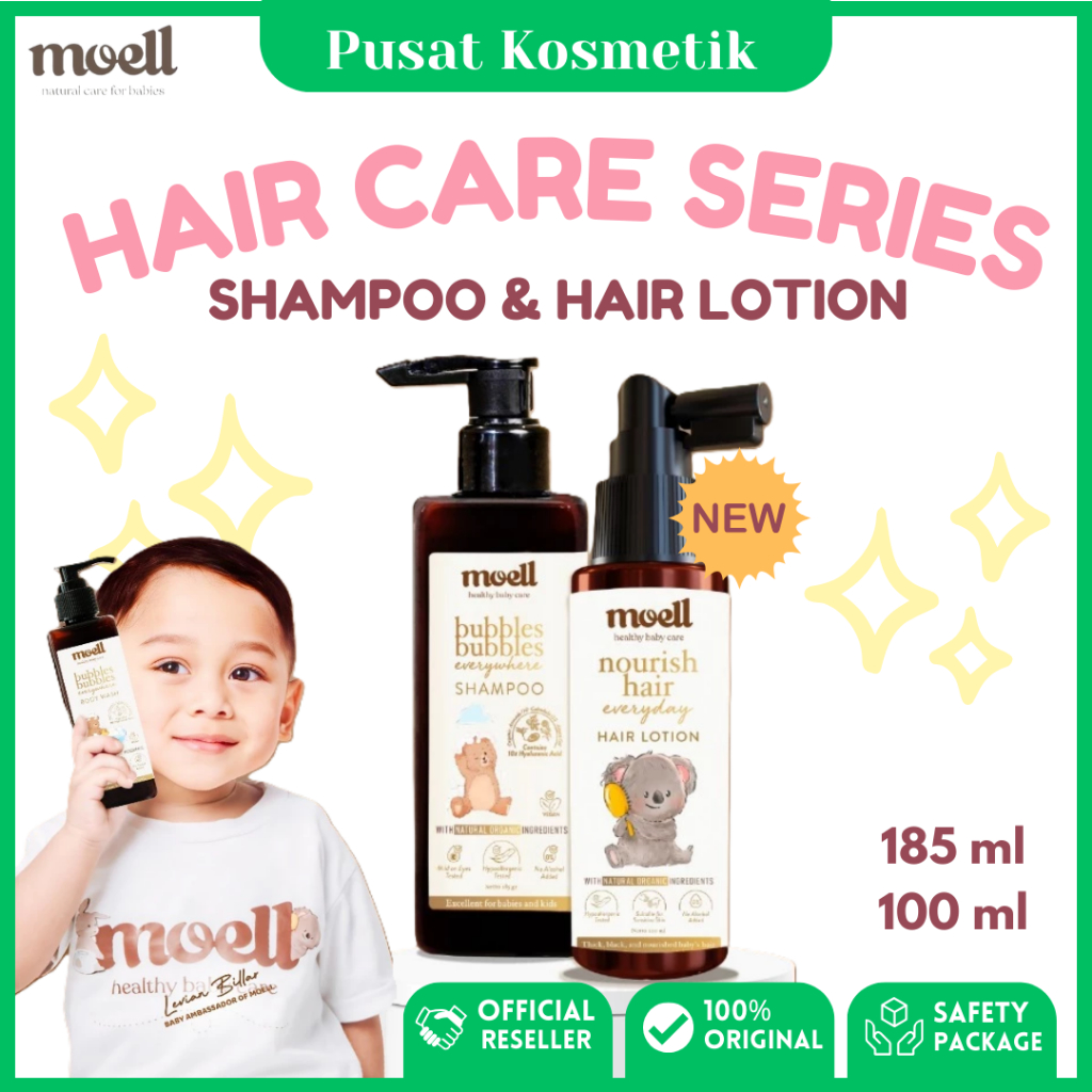 Jual MOELL HAIR CARE SERIES - SHAMPOO 185MML & HAIR LOTION 100 ML ...