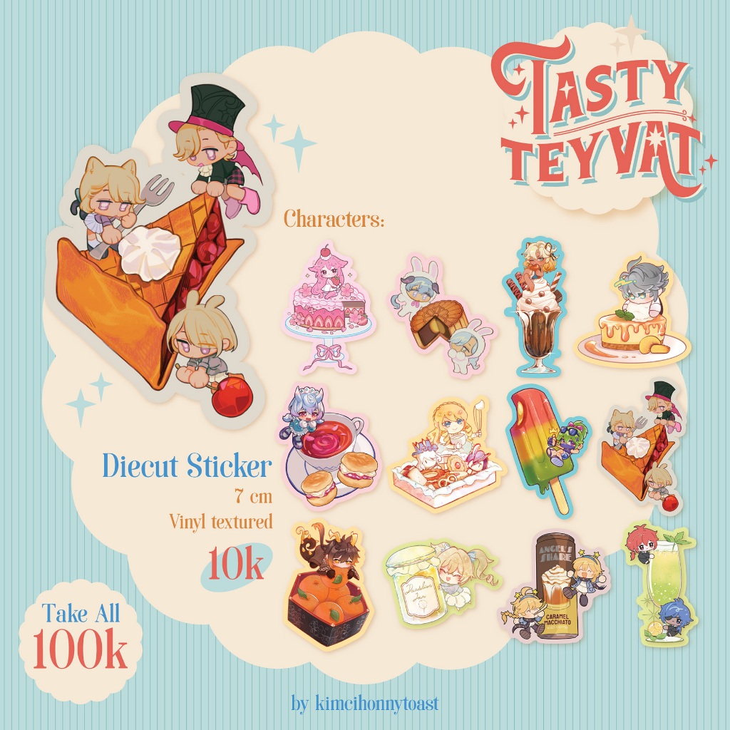 Jual Tasty Teyvat Stickers | Shopee Indonesia