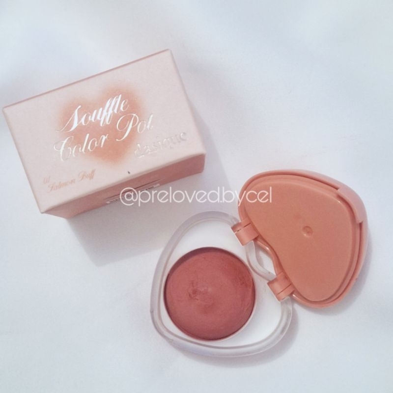 Jual Dasique Souffle Color Pot shade 01 Salmon Buff cheeks & lips | Shopee Indonesia