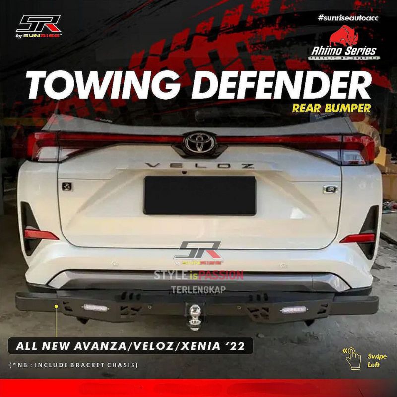 Jual Towing Defender by SR Veloz 2022-2025 Pelindung Bemper Belakang ...