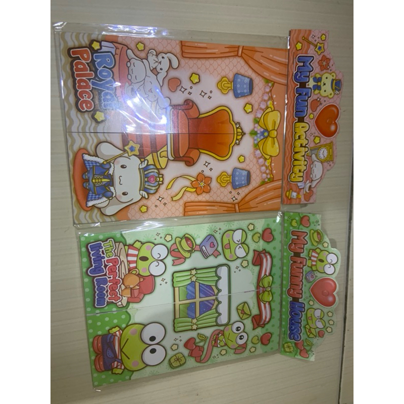 Jual stiker anak my funny house and my fun activity lucu motif mix isi ...