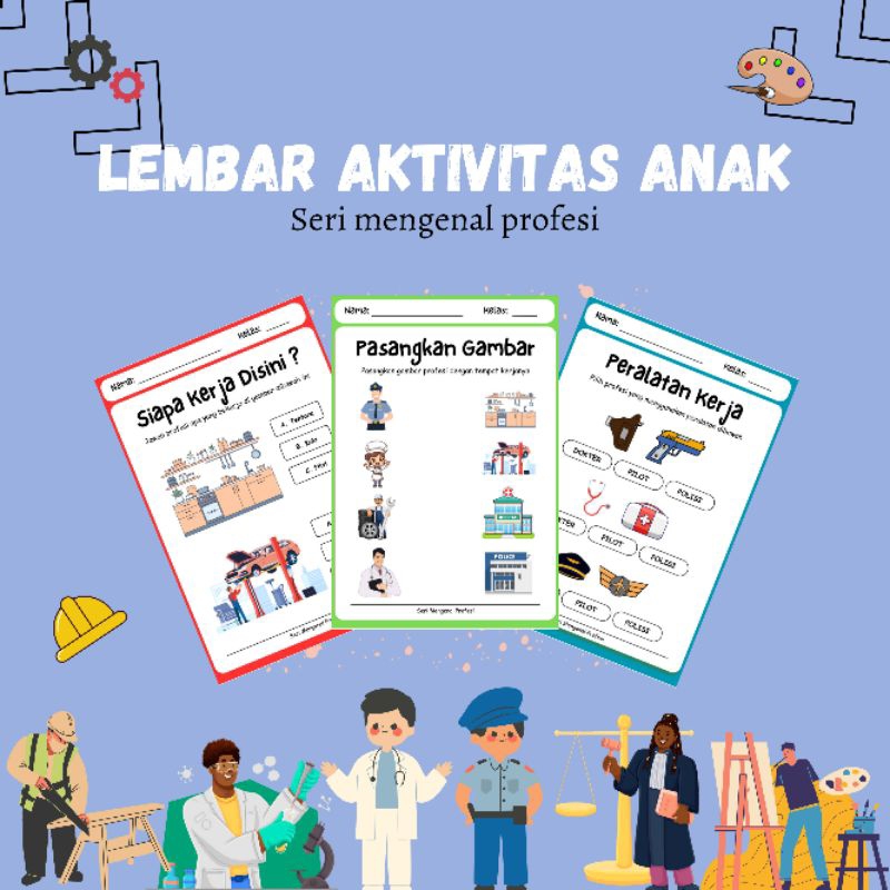 Jual 50 lembar aktivitas belajar anak usia 2 - 9 tahun. PRINTABLE WORKSHEET (TK&PAUD) | Shopee ...
