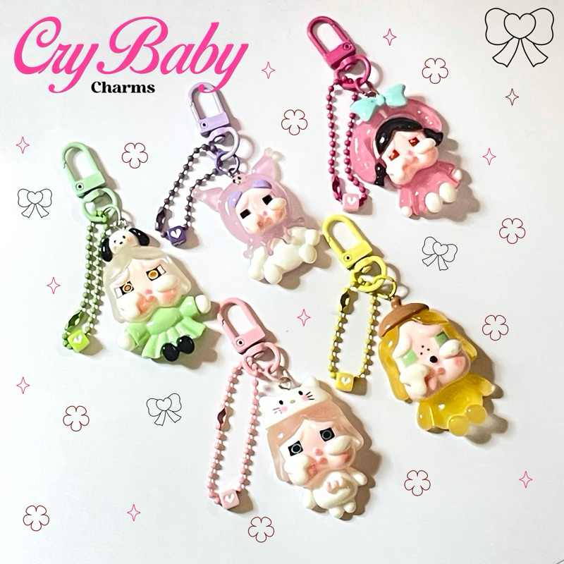 Jual Cry Baby Charm | crybaby bagcharm aesthetic lucu | Shopee Indonesia