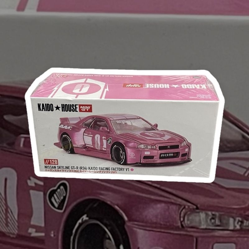 Jual Mini GT Kaido House Nissan Skyline R34 Pink | Shopee Indonesia