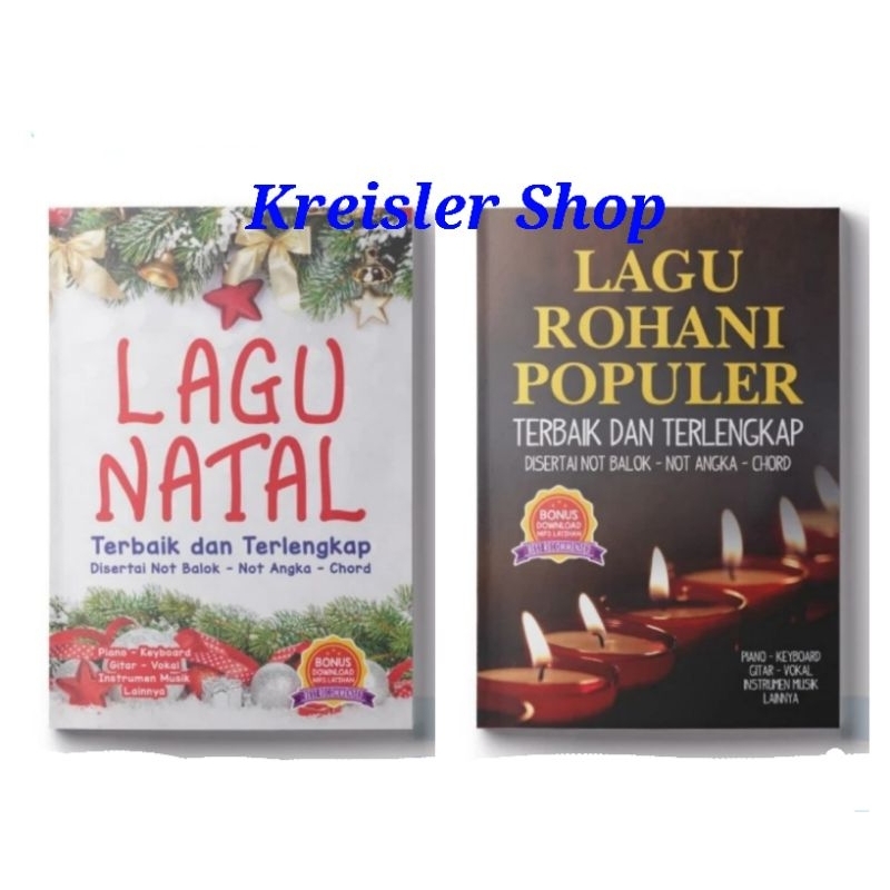 Jual Buku Lagu ROHANI Populer / NATAL Terbaik dan Terlengkap Buku Musik Rohani dan natal untuk ...