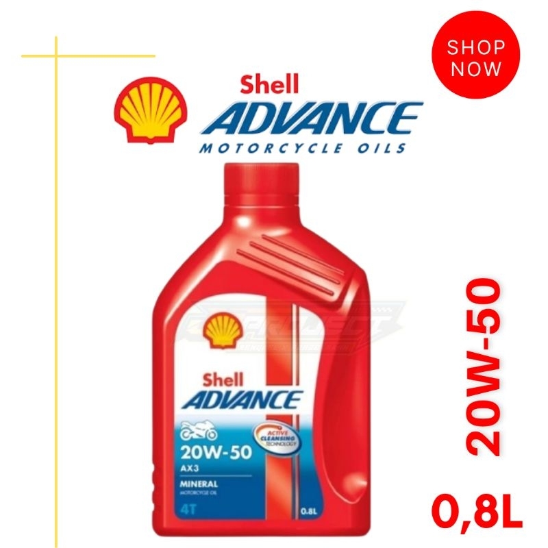 Jual Oli Shell Advance 20w-50 0,8L 100% ORIGINAL | Shopee Indonesia