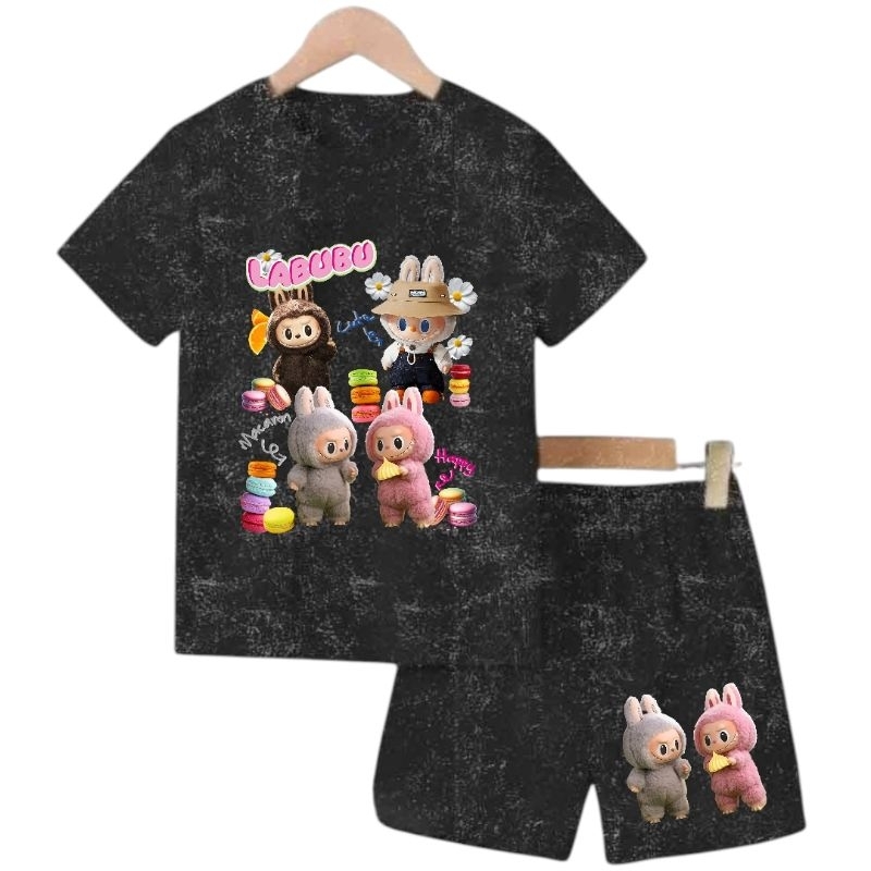 Jual setelan washing anak viral labubu cowok cewek usia 2-10 tahun ...