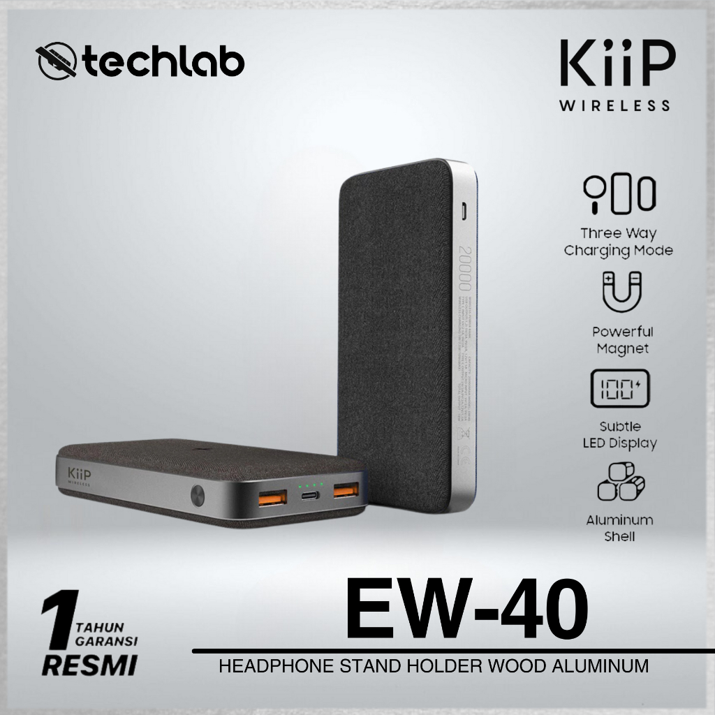 Jual KiiP EW40 / EW-40 Wireless Powerbank Power Bank 10W Fast Charging ...
