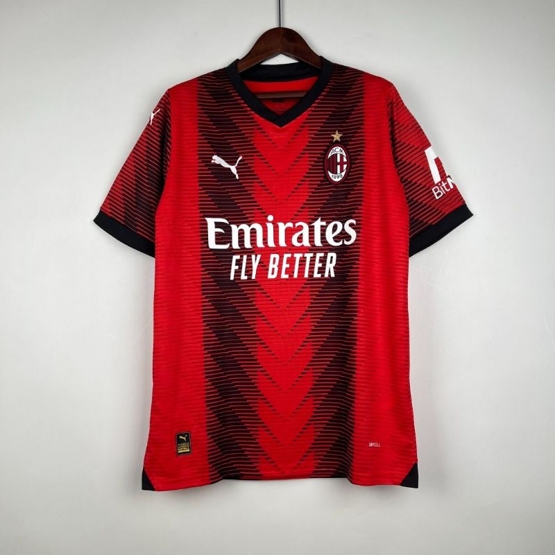 Jual JERSEY AC MILAN ACM HOME MERAH 2023/2024 GRADE ORI THAILAND ...