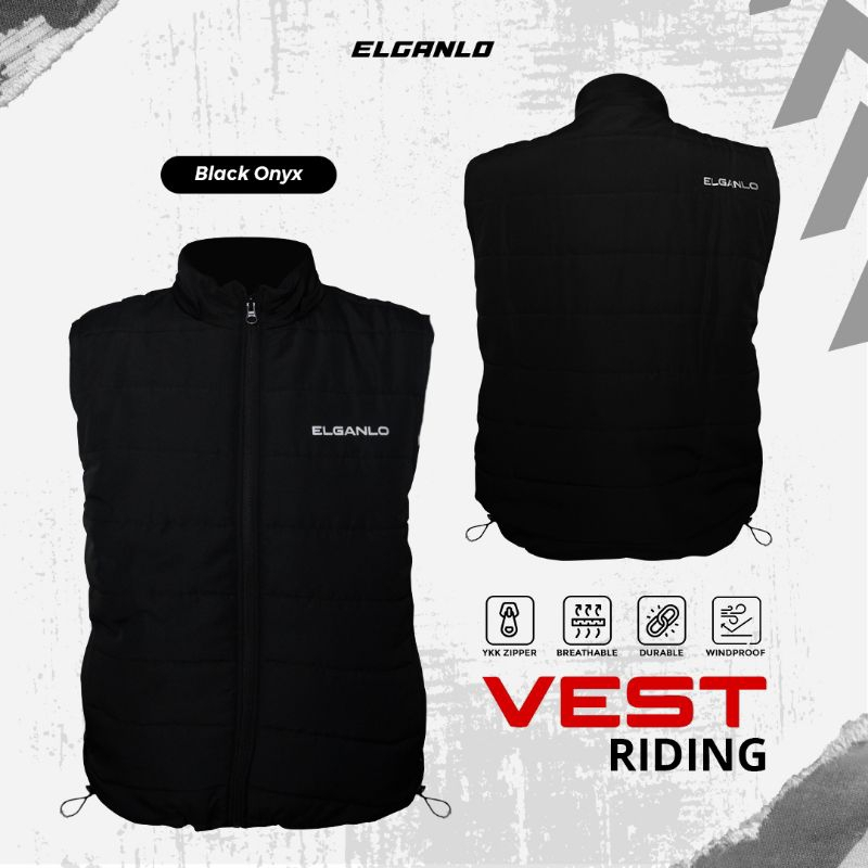 Jual ELGANLO Rompi Vest Parasut Tebal Waterproof Tanpa Hoodie Original ...