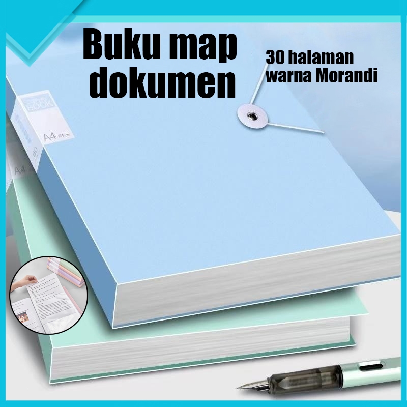 Jual Display Book / Map File Dokumen A4 30 Halaman Warna Pastel ...