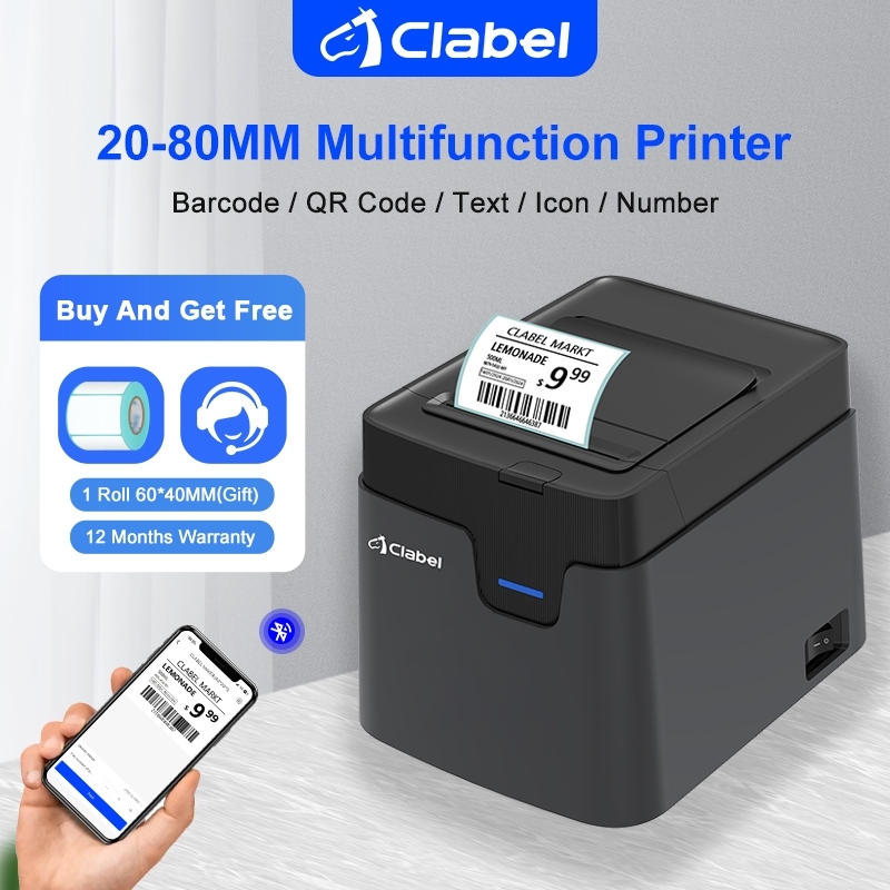 Jual CLABEL321D Thermal Barcode Printer Bluetooth Label Printer ...