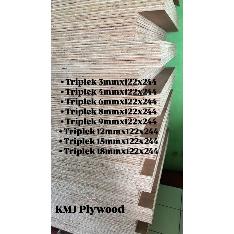 Jual Triplek Multiplek Plywood 18mm x 122 x 244 | Shopee Indonesia