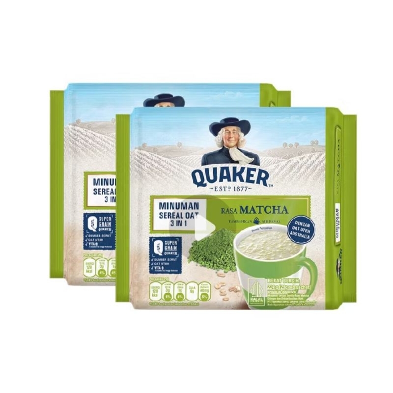 Jual Quaker oat 3 in 1 rasa matcha | Shopee Indonesia
