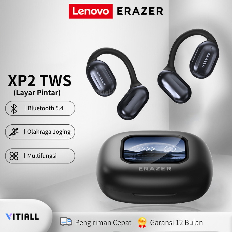 Jual Lenovo ERAZER XP2 OWS Headset Wireless Earphone Bluetooth 5.4 VITIALL Multifungsi LED ...