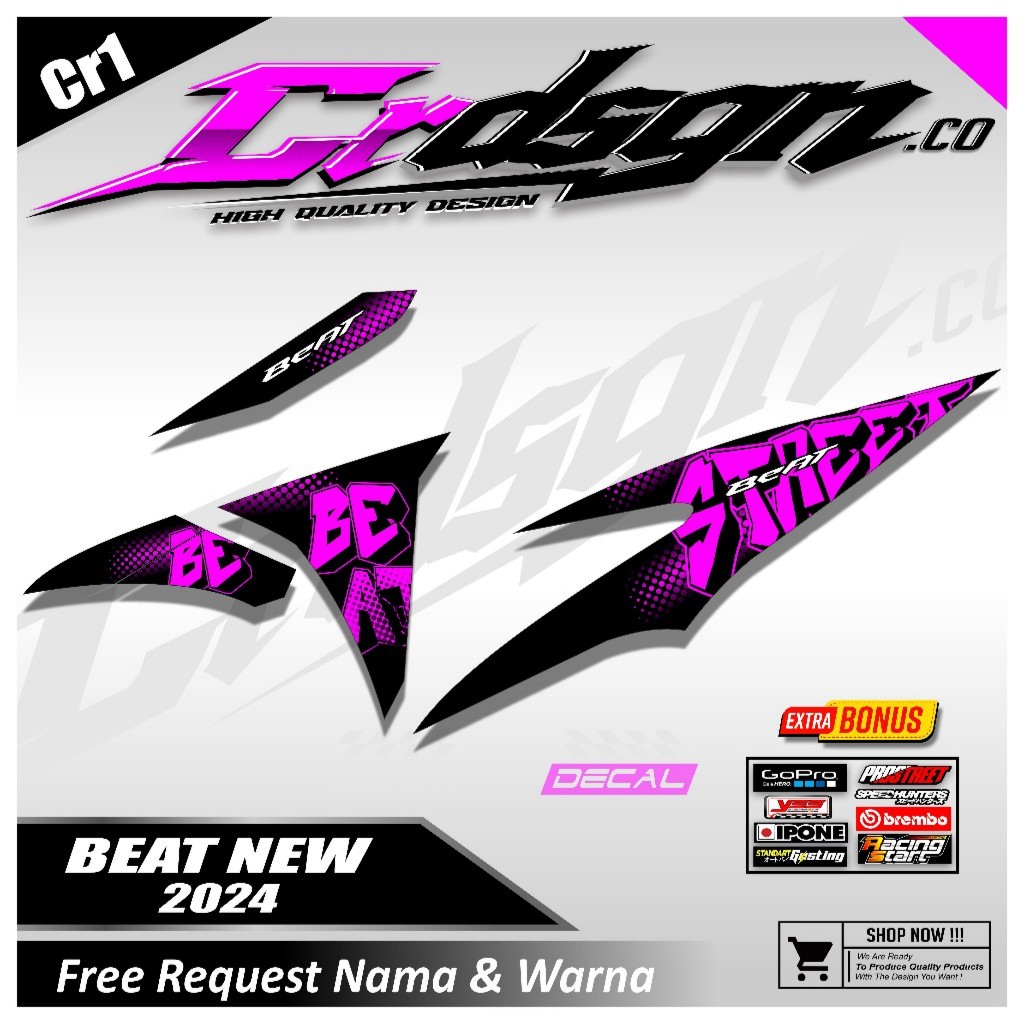 Jual Striping Honda Beat Deluxe Gen2 & Street Gen3 Tahun 2024 / Sticker ...
